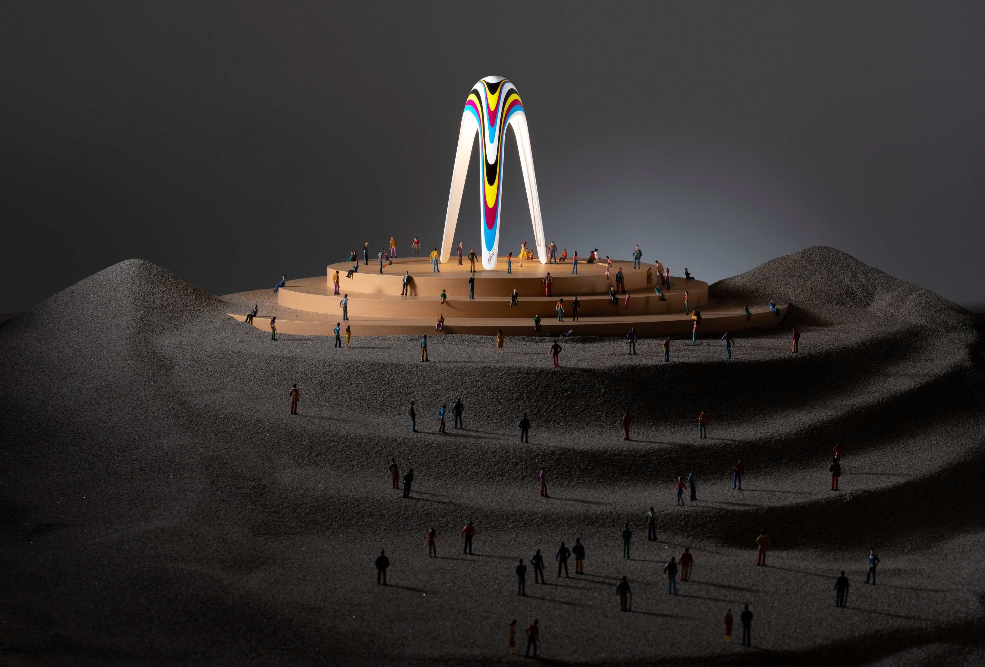 CYBORG TEXTURE 台灯 By Martinelli Luce | design Karim Rashid