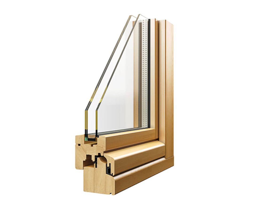 Finestra a battente in legno lamellare DUAL SLIM - Caiframe - Edilportale