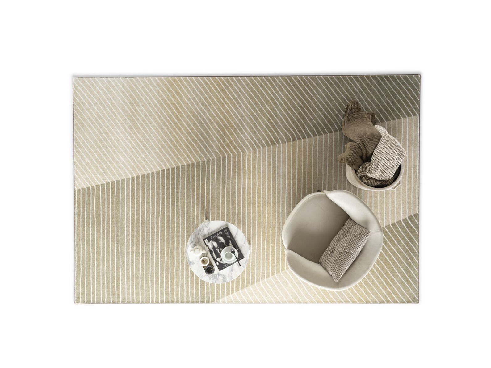 NEAT Long pile rectangular polyamide rug By Calligaris