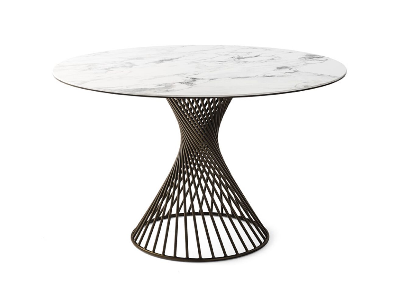 VORTEX Round ceramic table By Calligaris
