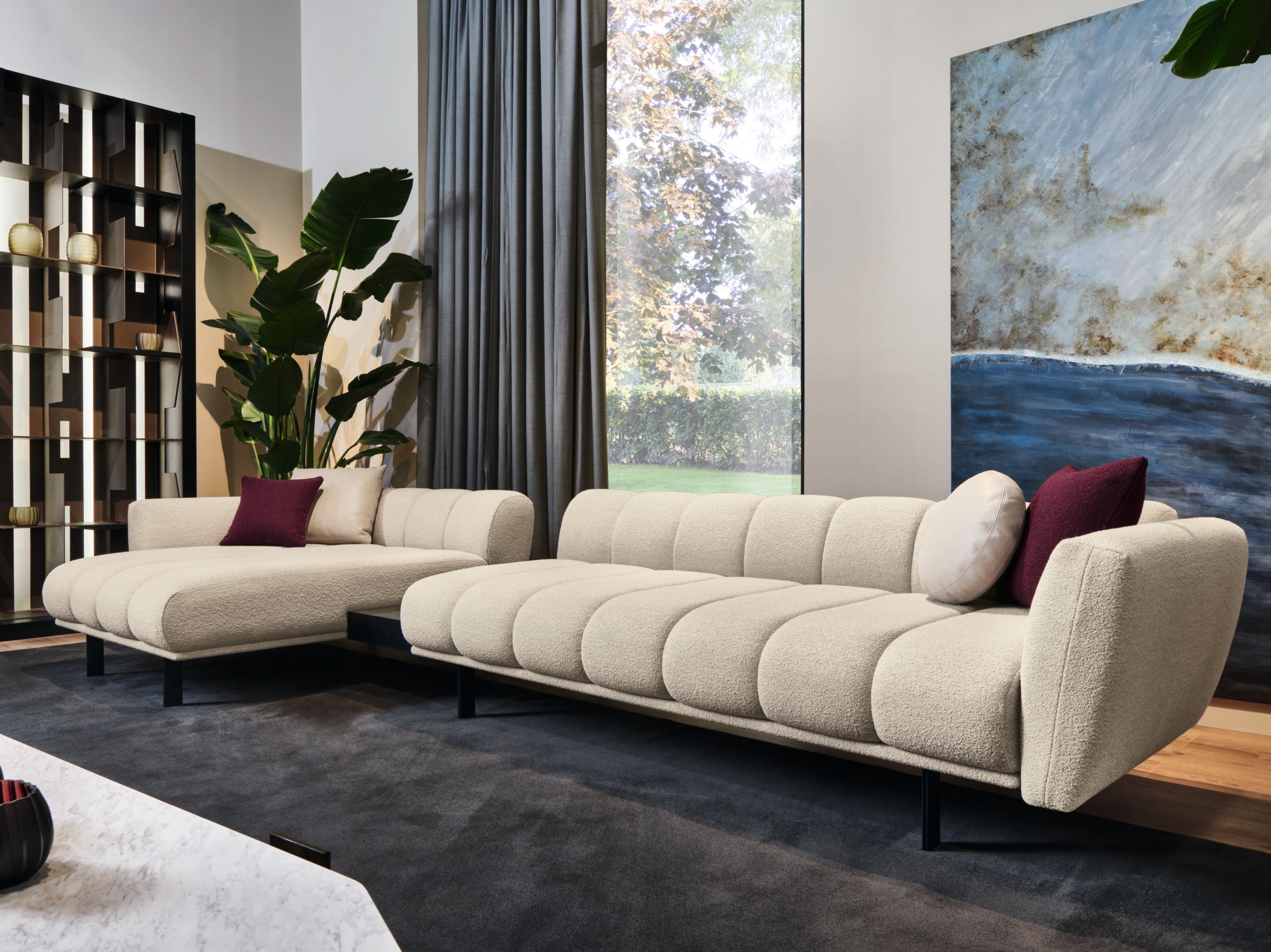 BLOCKBAU Sectional fabric sofa By Cantori
