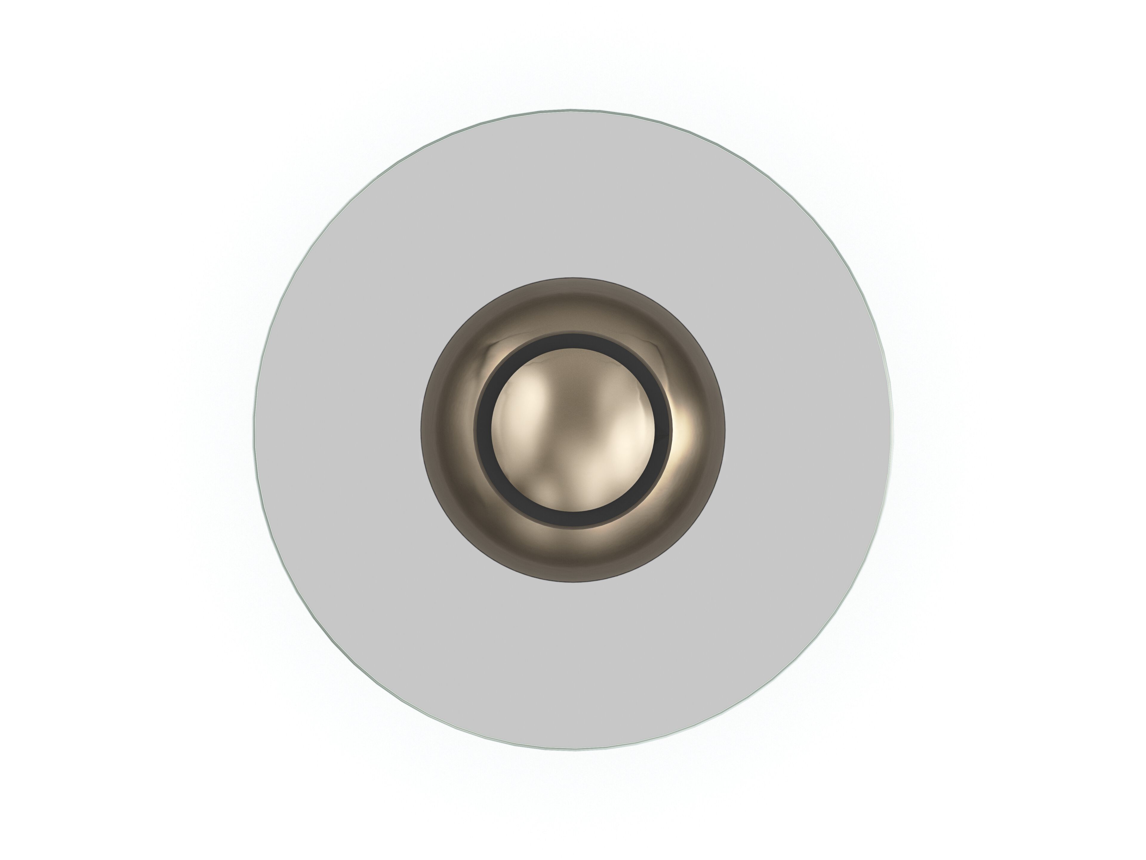 DISSONANCE Round glass high side table By Caracole