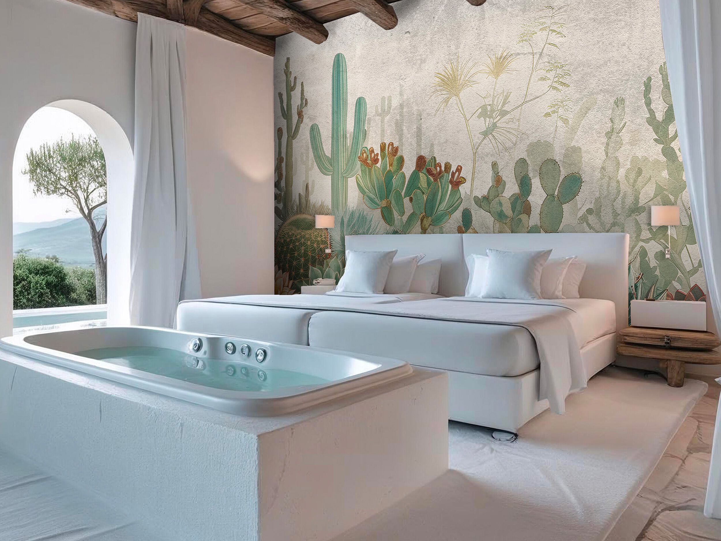 OASI MEDITERRANEA Washable vinyl wallpaper By Carta da Parati Artistica