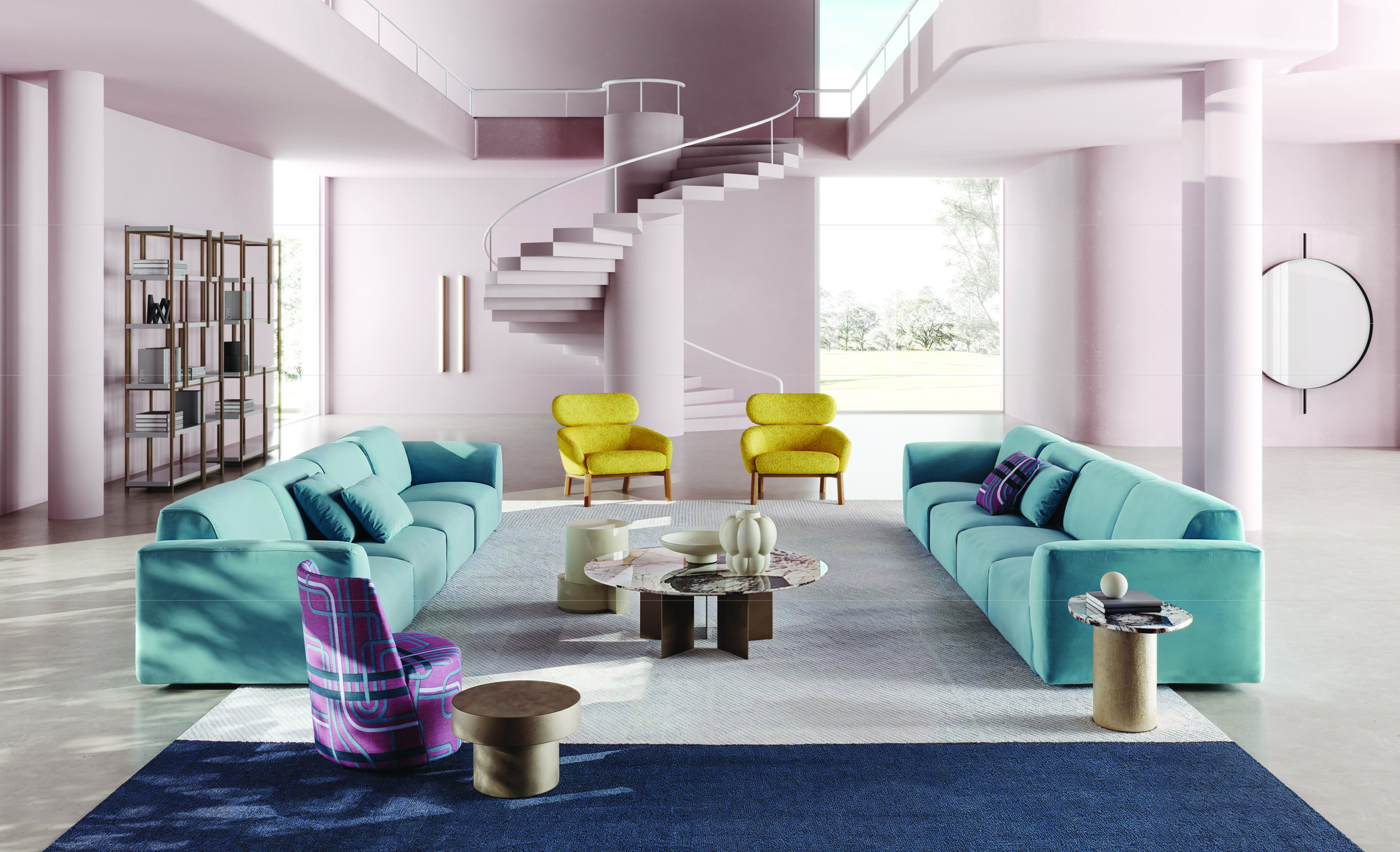BOTERO 24 5 seater fabric sofa with removable cover By Casamilano ...
