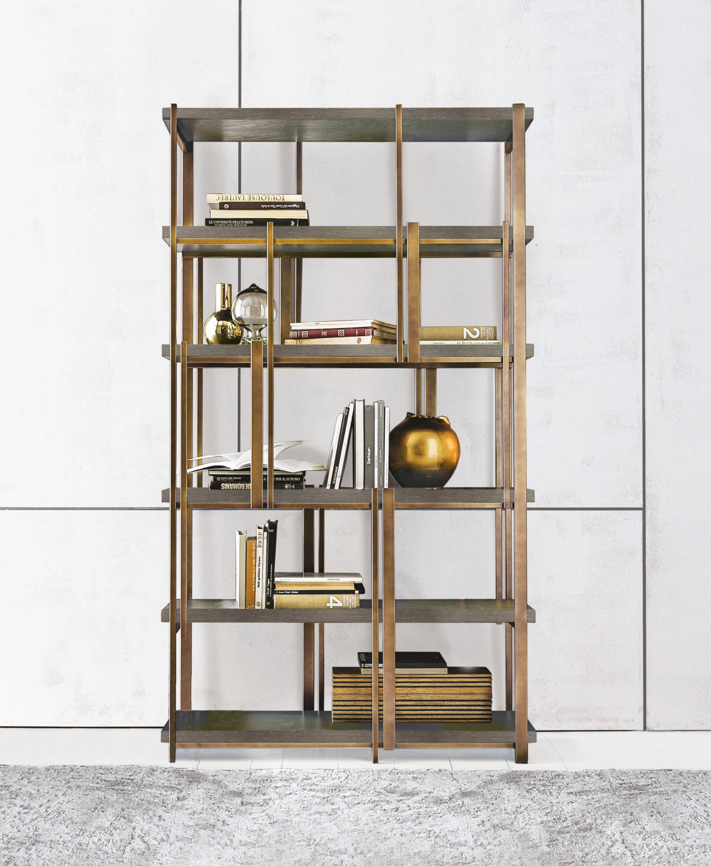MONDRIAN Open metal bookcase By Casamilano