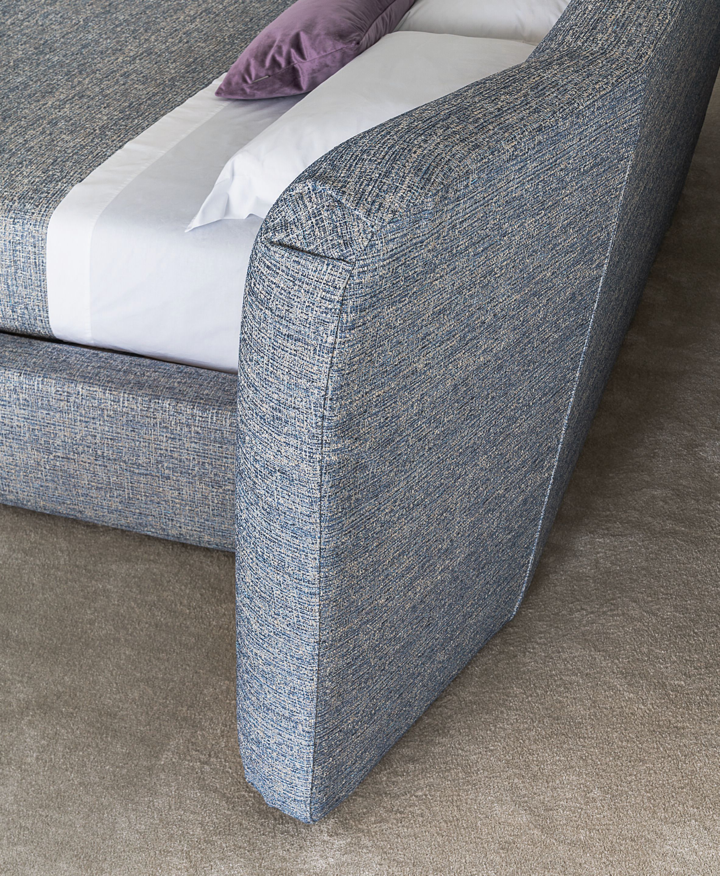 ROYALE Fabric double bed with upholstered headboard By Casamilano ...