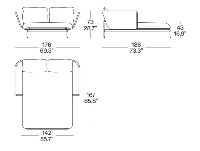 ESOSOFT OUTDOOR Garden bed By Cassina