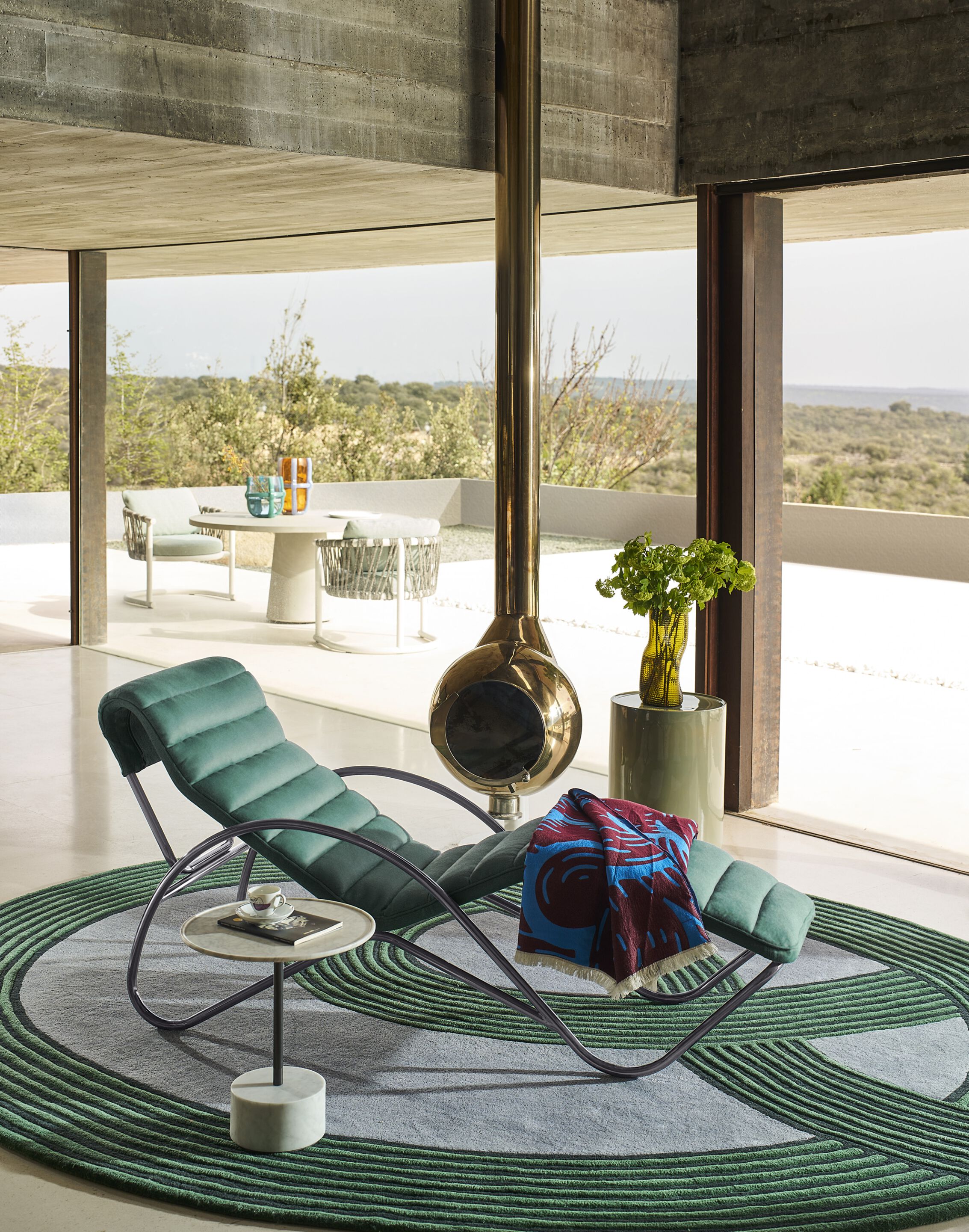 INDOCHINE Chaise longue By Cassina