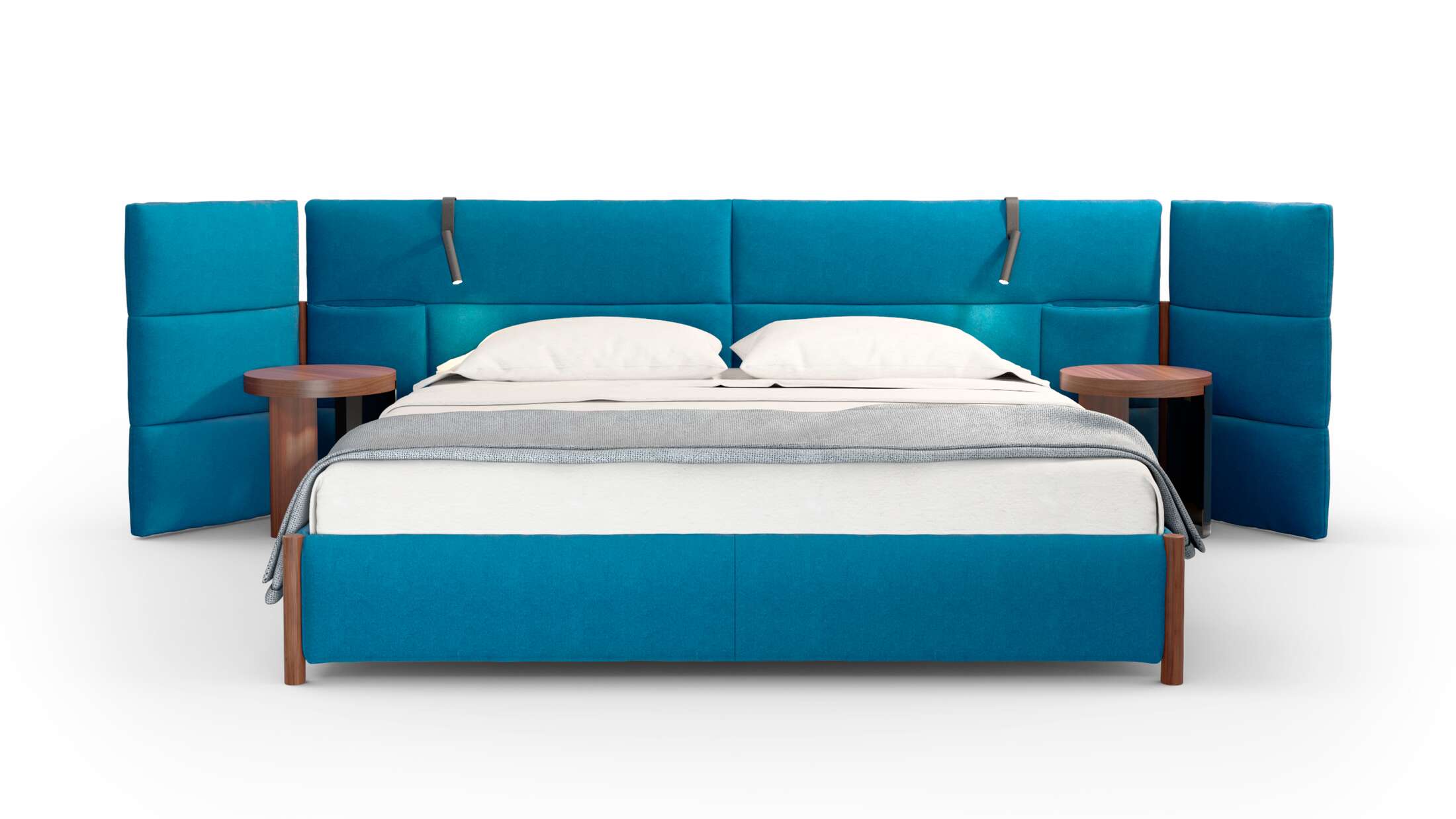 L60 BIO-MBO Bed with upholstered headboard By Cassina | design Patricia ...