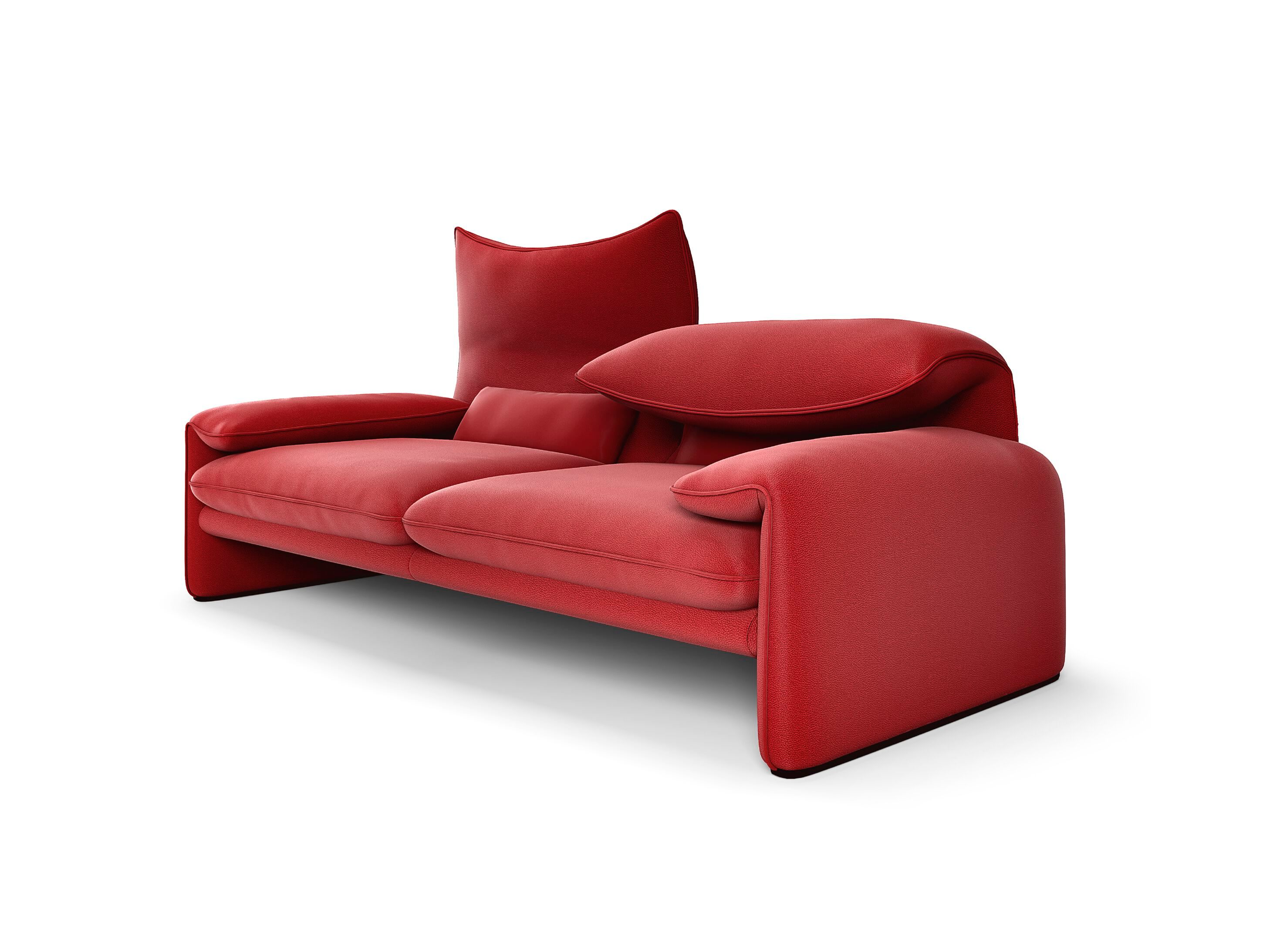 MARALUNGA 50 Nabuk sofa By Cassina | design Vico Magistretti