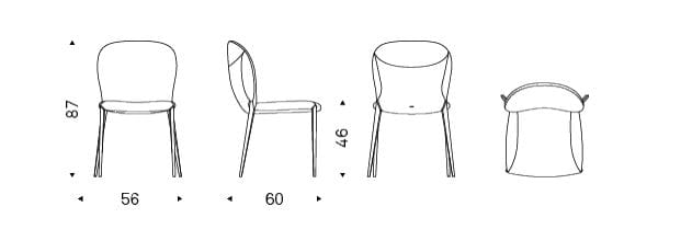 NANCY ML 椅子 By Cattelan Italia