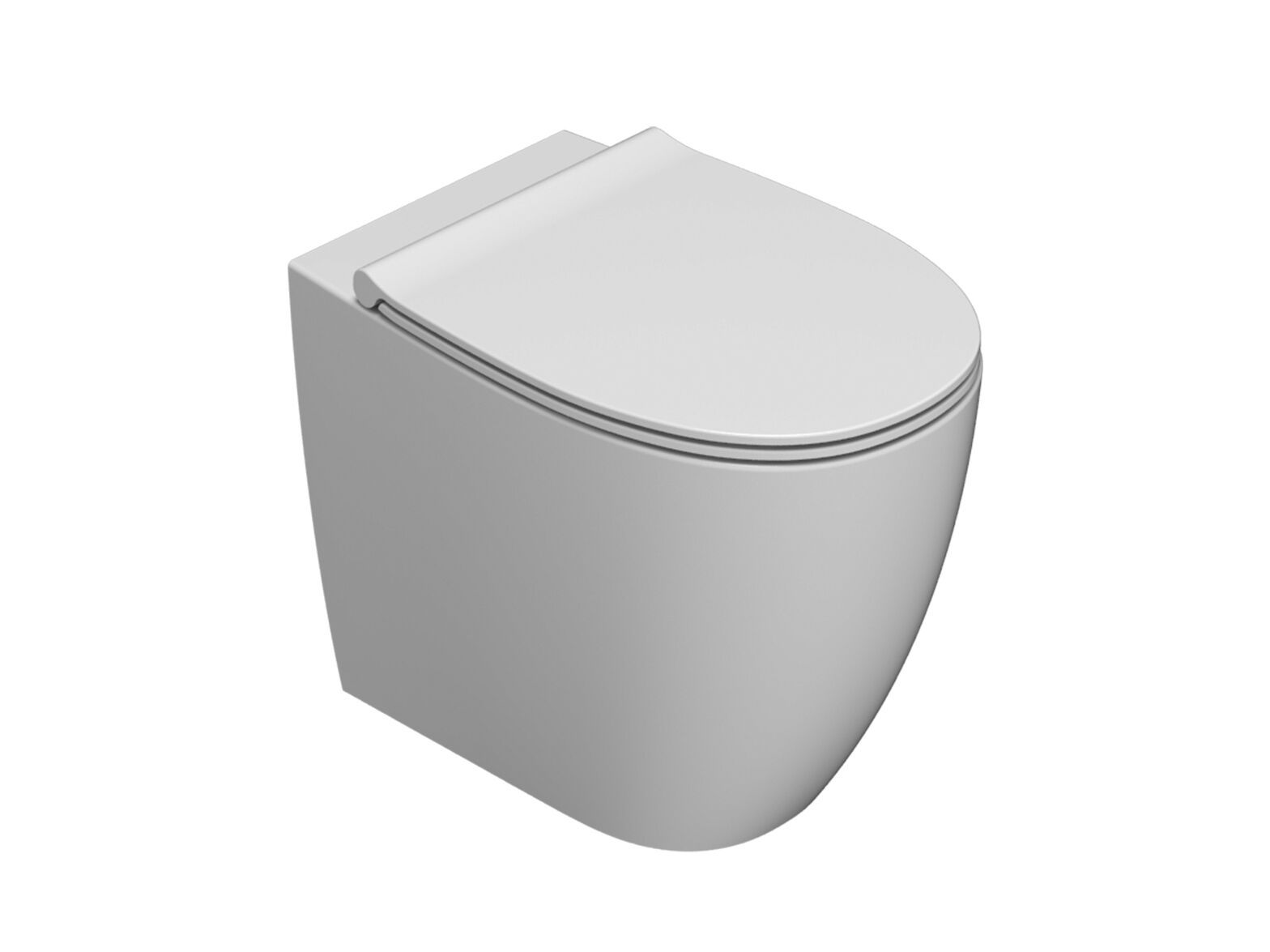4ALL Floor mounted rimless ceramic toilet By Ceramica Globo