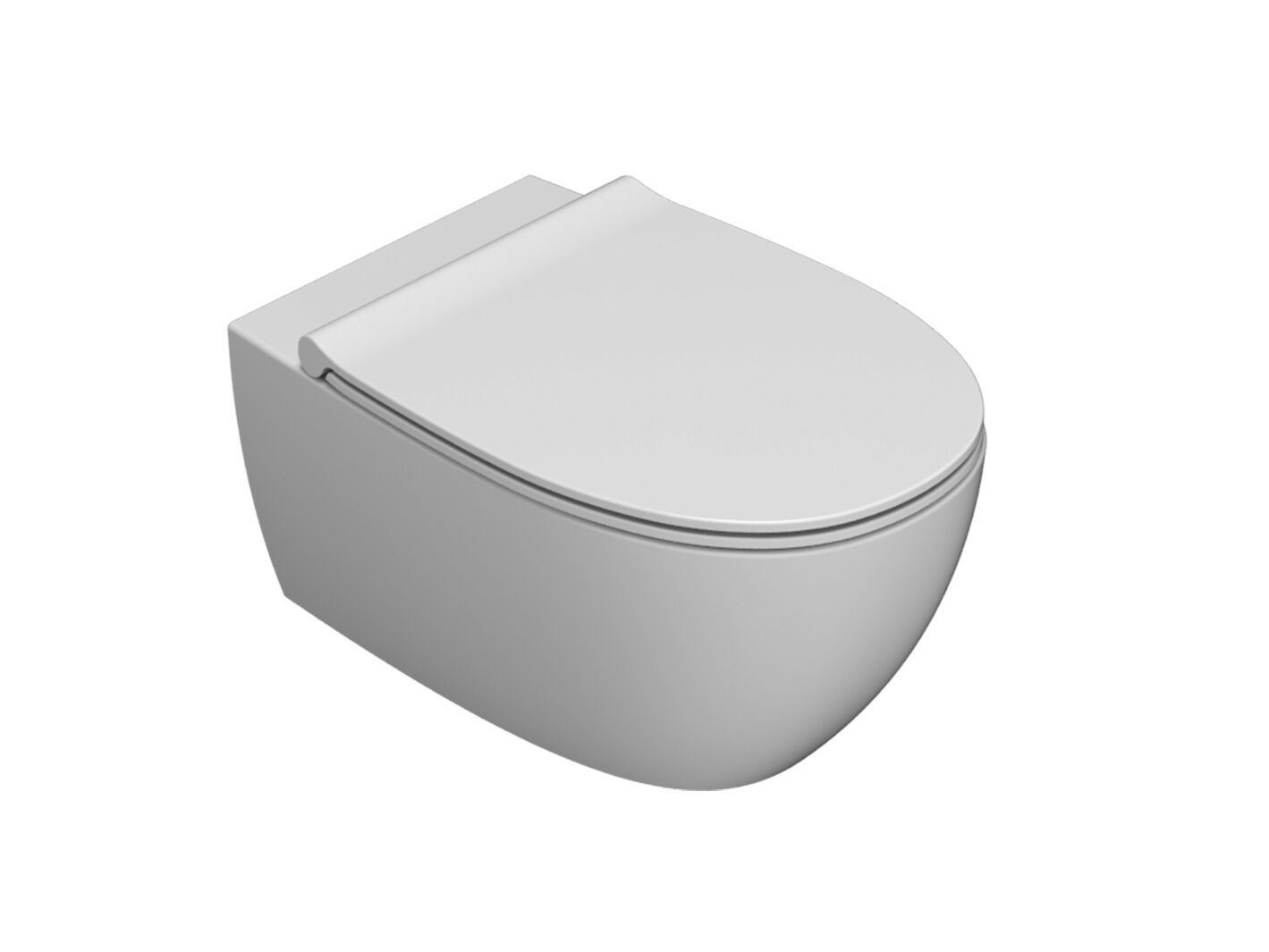 4ALL Wall-hung rimless ceramic toilet By Ceramica Globo