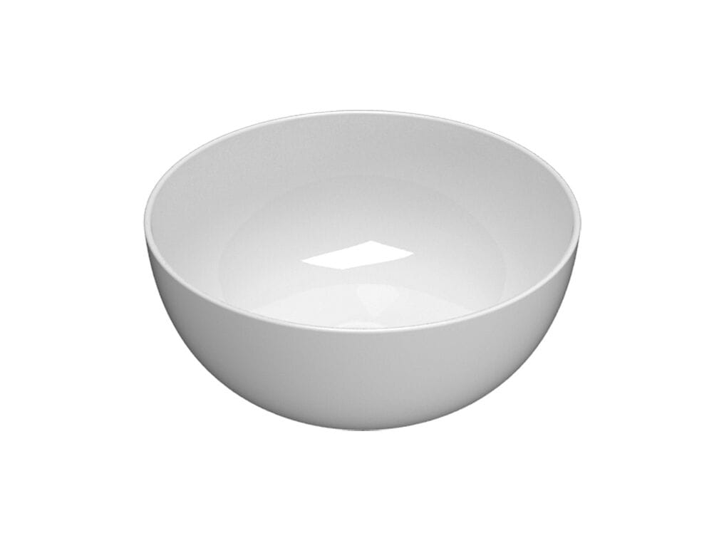 T-EDGE - LE CIOTOLE Countertop round Globothin® washbasin By Ceramica Globo