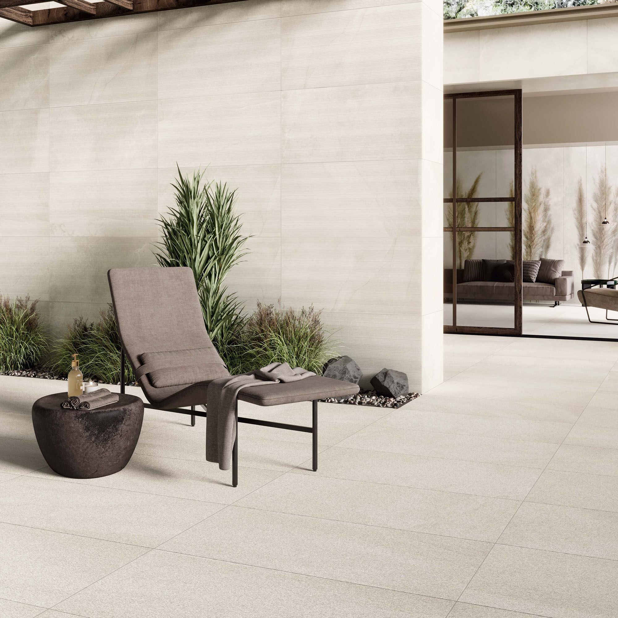 PORTRAITS COMBLANCHIEN Stone effect porcelain stoneware tiles By Ceramiche Caesar