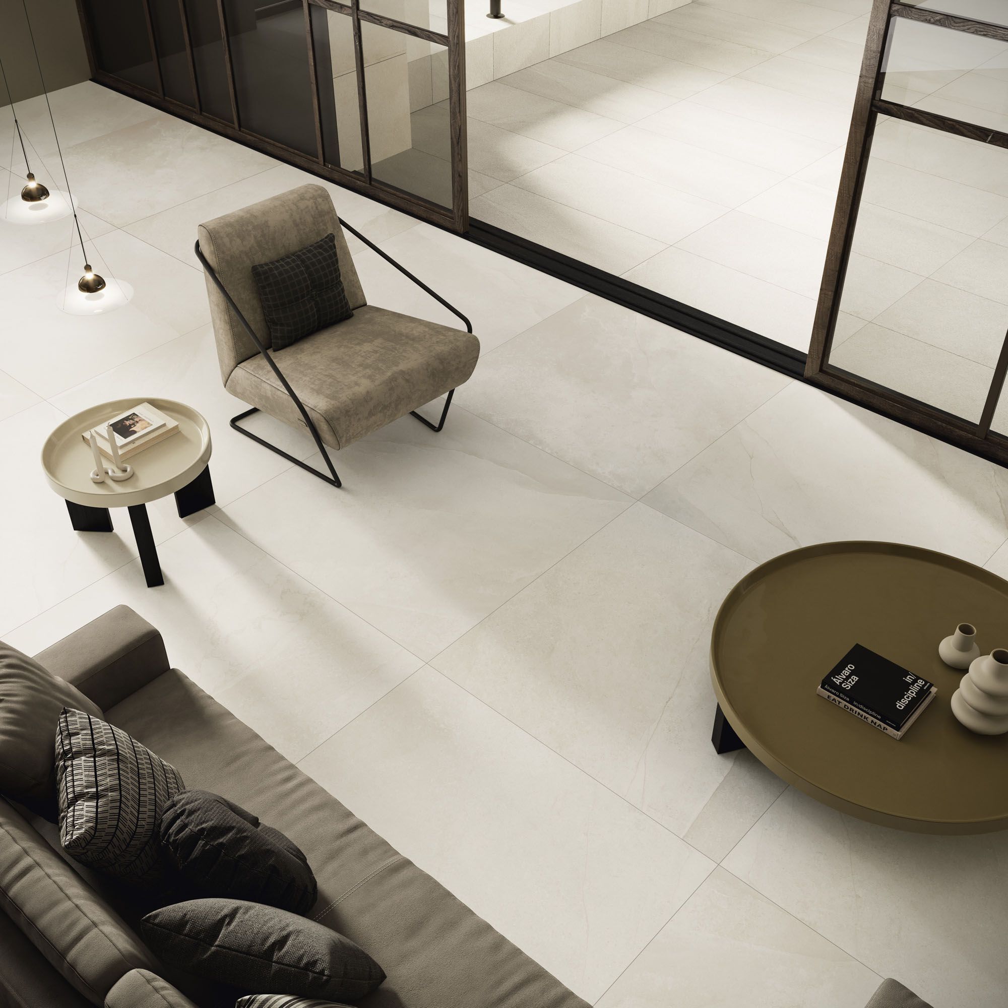 PORTRAITS COMBLANCHIEN Stone effect porcelain stoneware tiles By Ceramiche Caesar