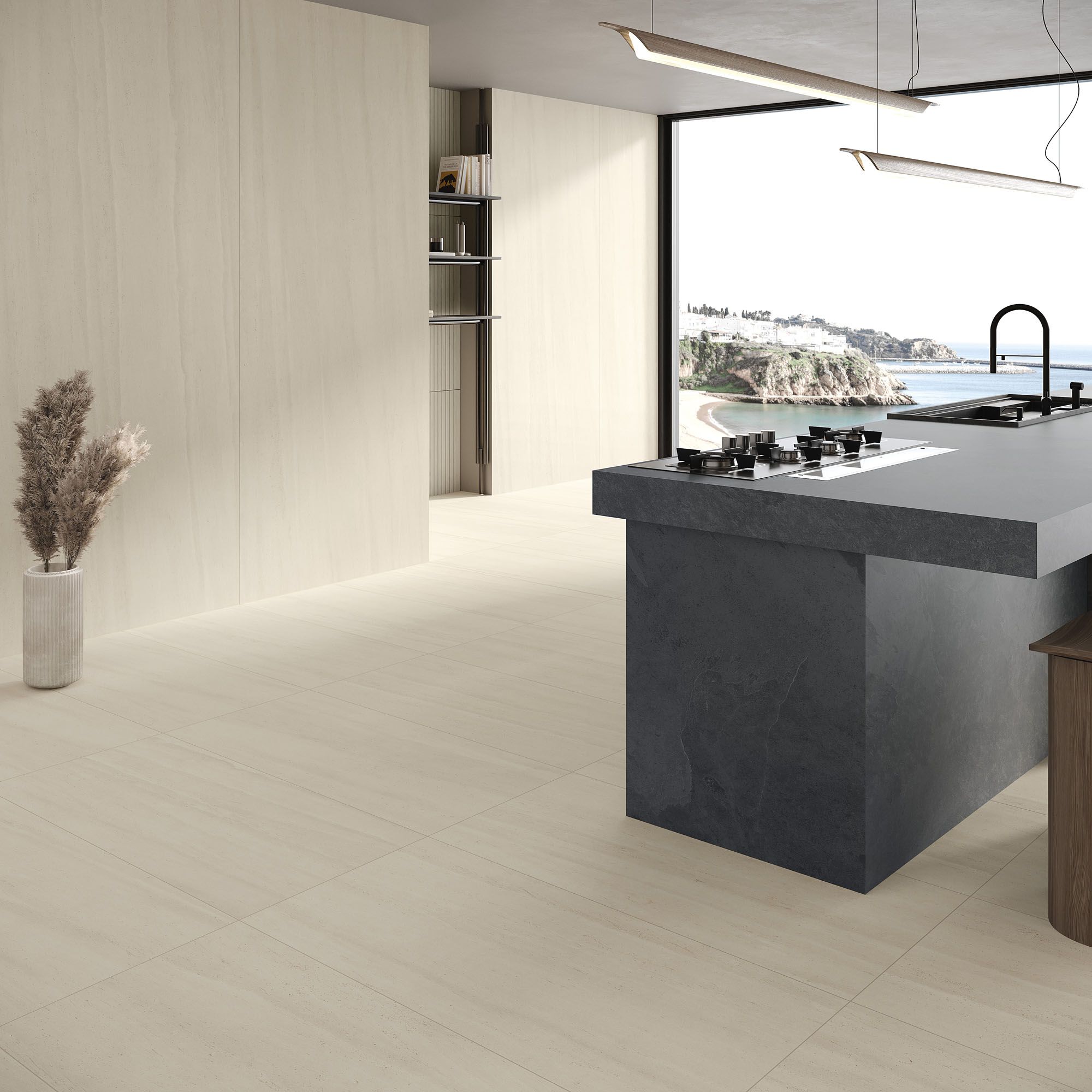 PORTRAITS FARO Stone effect porcelain stoneware tiles By Ceramiche Caesar