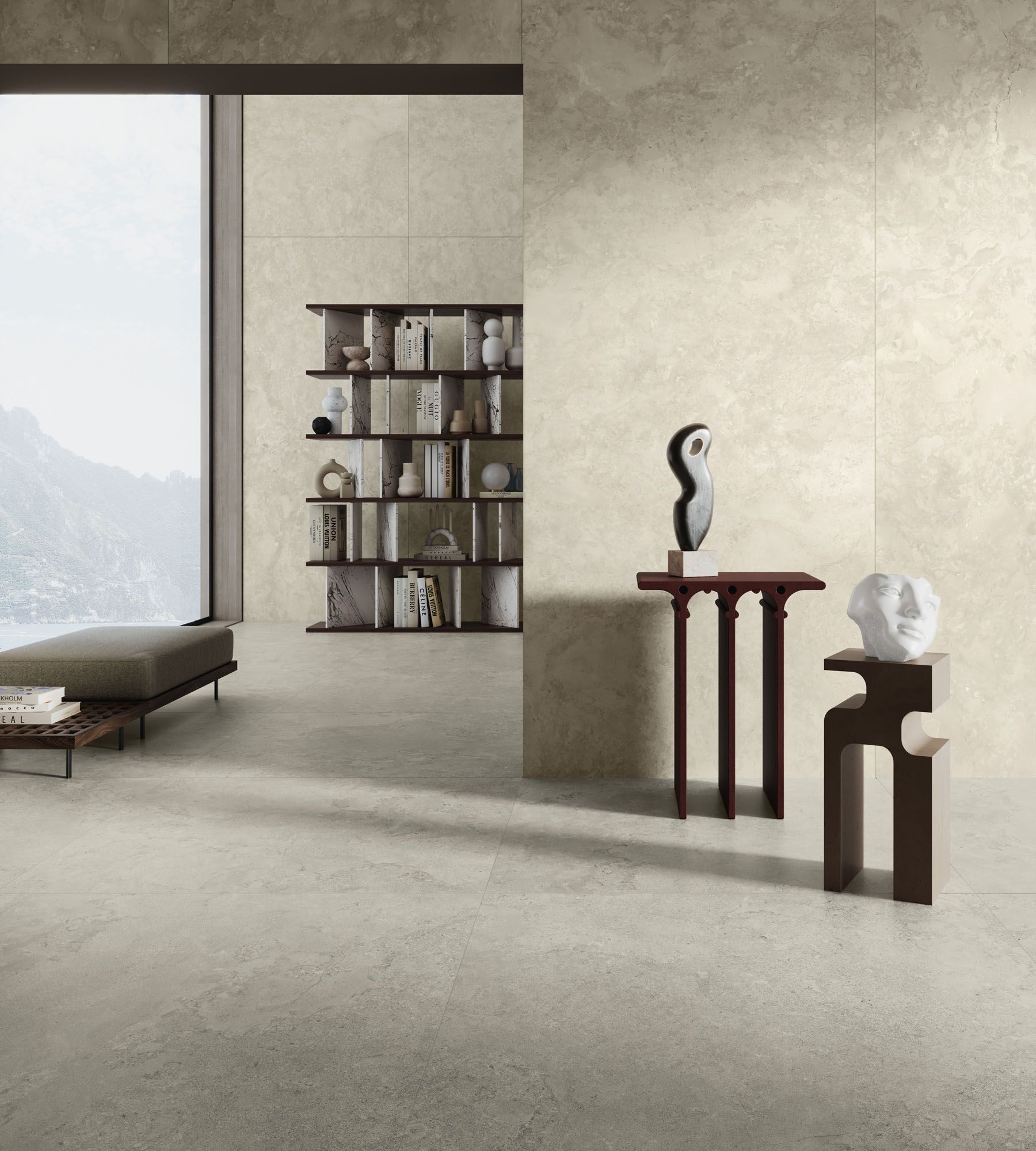 PORTRAITS Stone effect porcelain stoneware tiles By Ceramiche Caesar