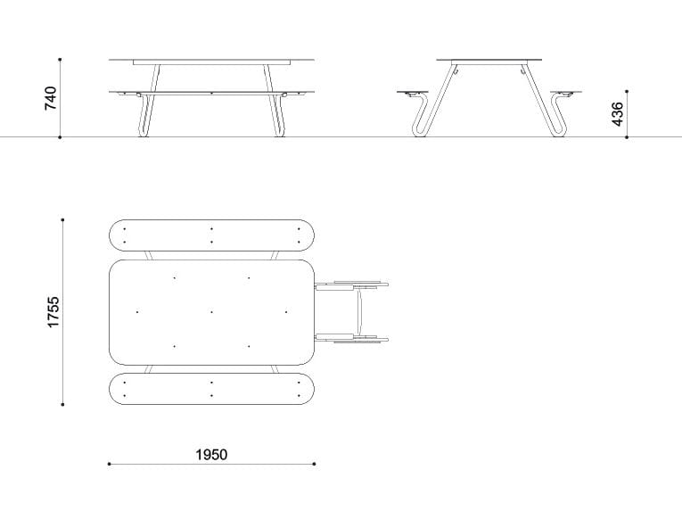 ZOID PN Table for public areas By City Design