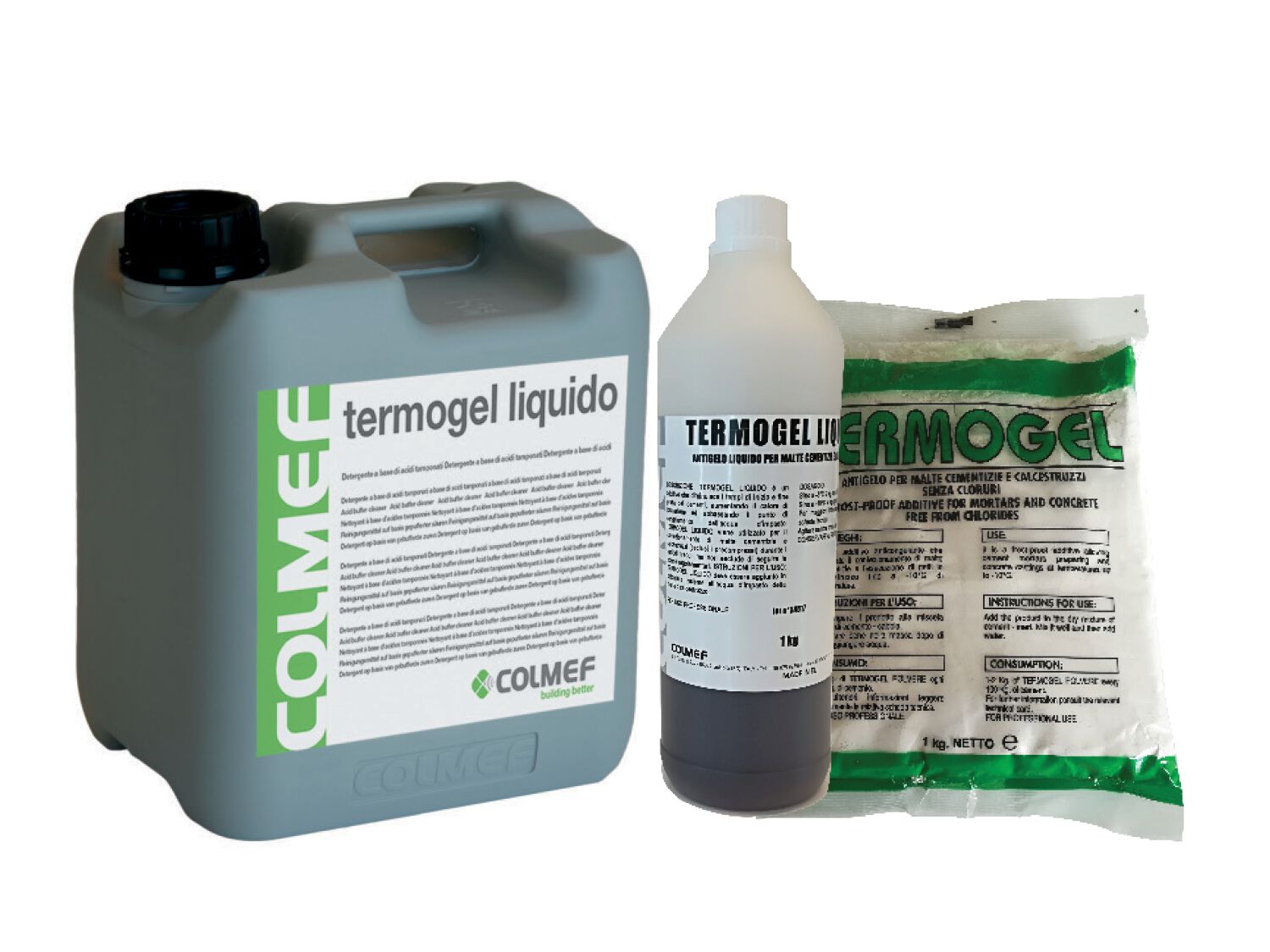 Additivo antigelo tecnologico TERMOGEL LIQUIDO E POLVERE - Colmef ...