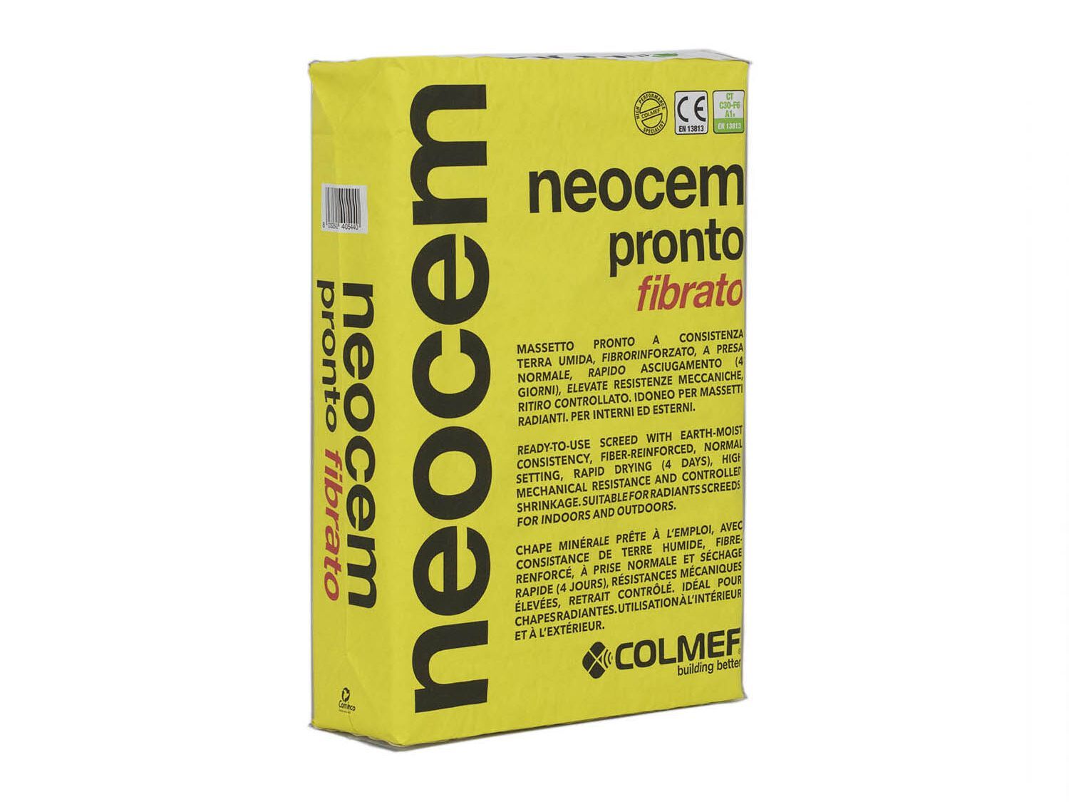 Massetto pronto minerale NEOCEM PRONTO FIBRATO - Colmef - Edilportale