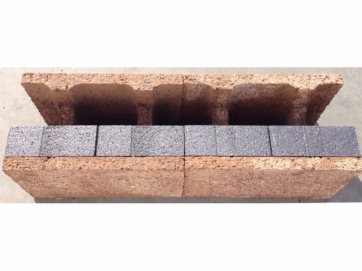 H block Wood-concrete loadbearing and thermal block By ISOTEX
