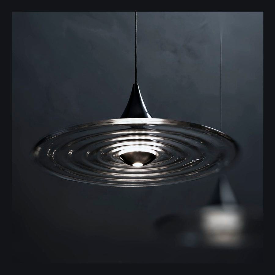 Lampada a sospensione a LED in Pyrex® con trattamento fotocatalitico ...