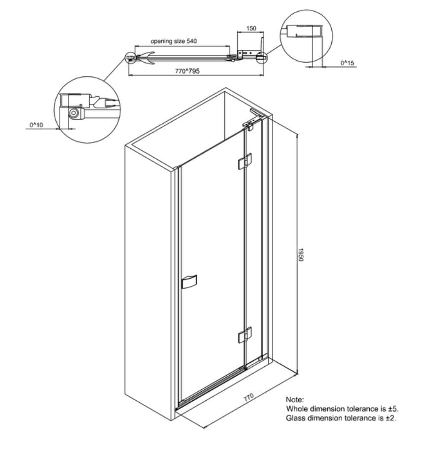 Plato de ducha rectangular Cabina de ducha By Crosswater