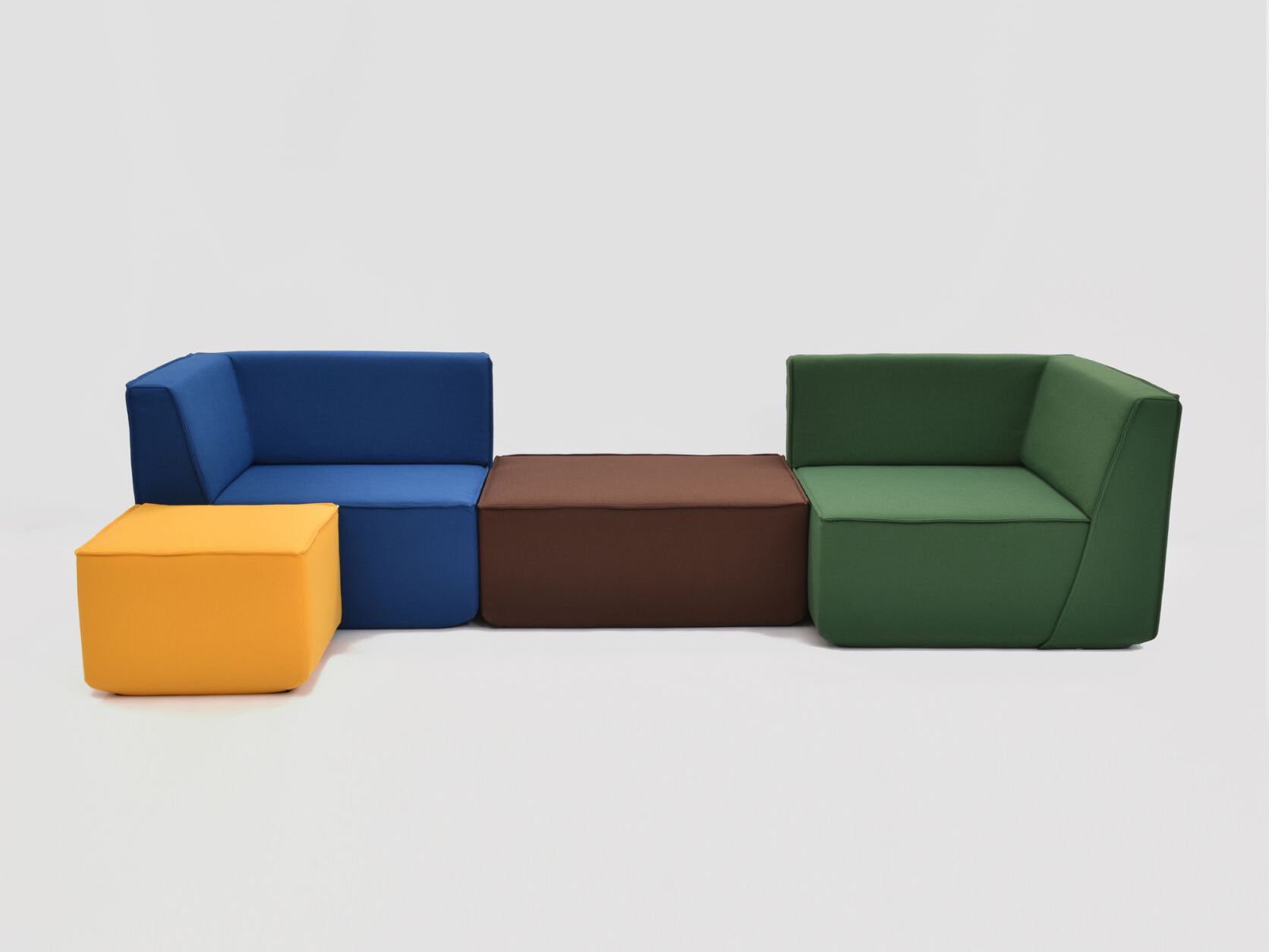 CUBIT Modular 3 seater fabric sofa By Cubit by Mymito