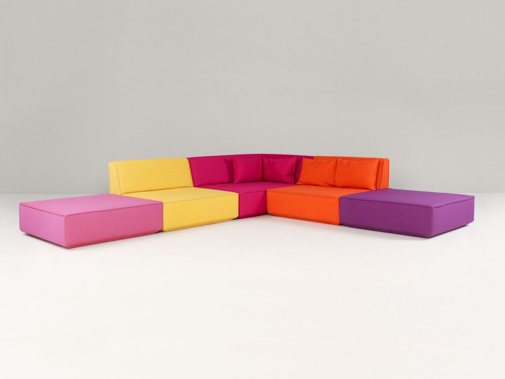 CUBIT Modular 5 seater fabric sofa By Cubit by Mymito