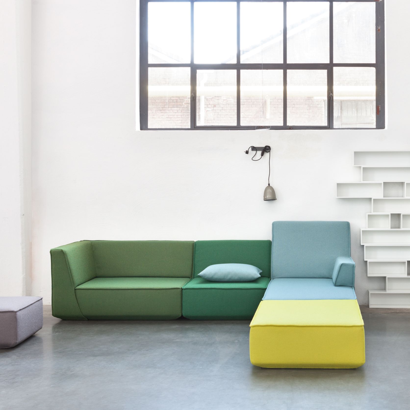 CUBIT Modular 3 seater fabric sofa By Cubit by Mymito