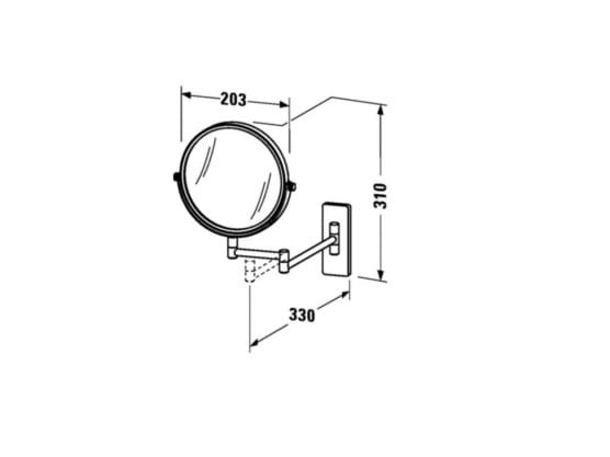 D-CODE | Shaving mirror By Duravit design Sieger Design