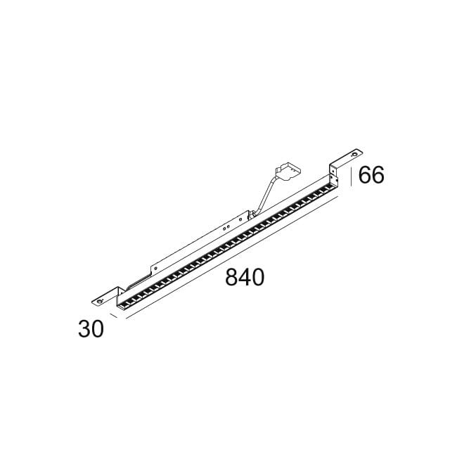 D-LINER 30 SBL SAPP Linear lighting profile By Deltalight