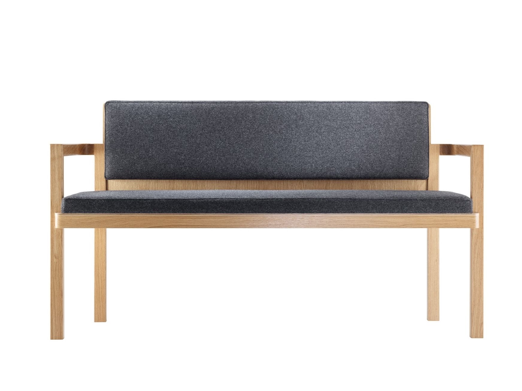 D51-2 Upholstered ash bench By TECTA | design Walter Gropius