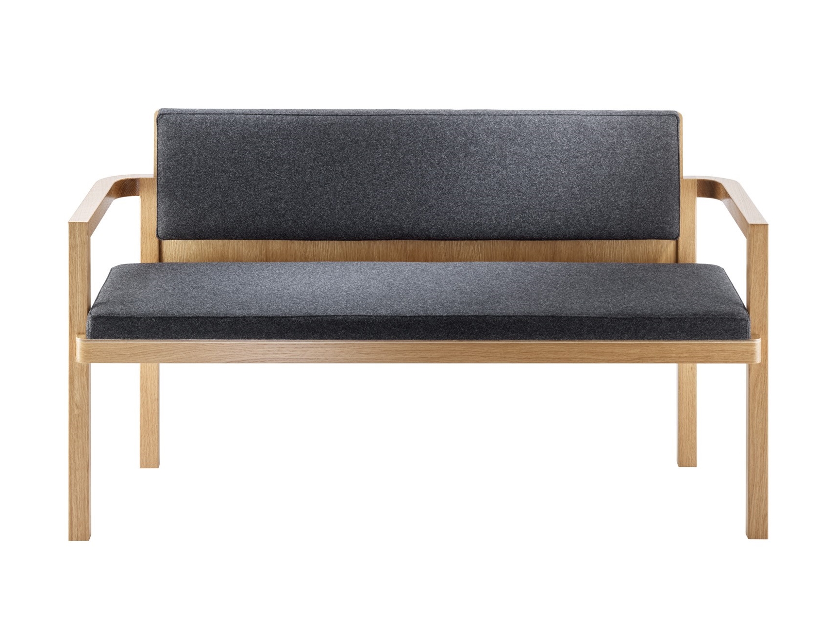 D51-2 Upholstered ash bench By TECTA | design Walter Gropius