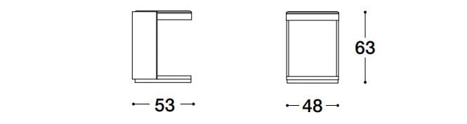 DAGMAR | Side table Round side table By VOLPI