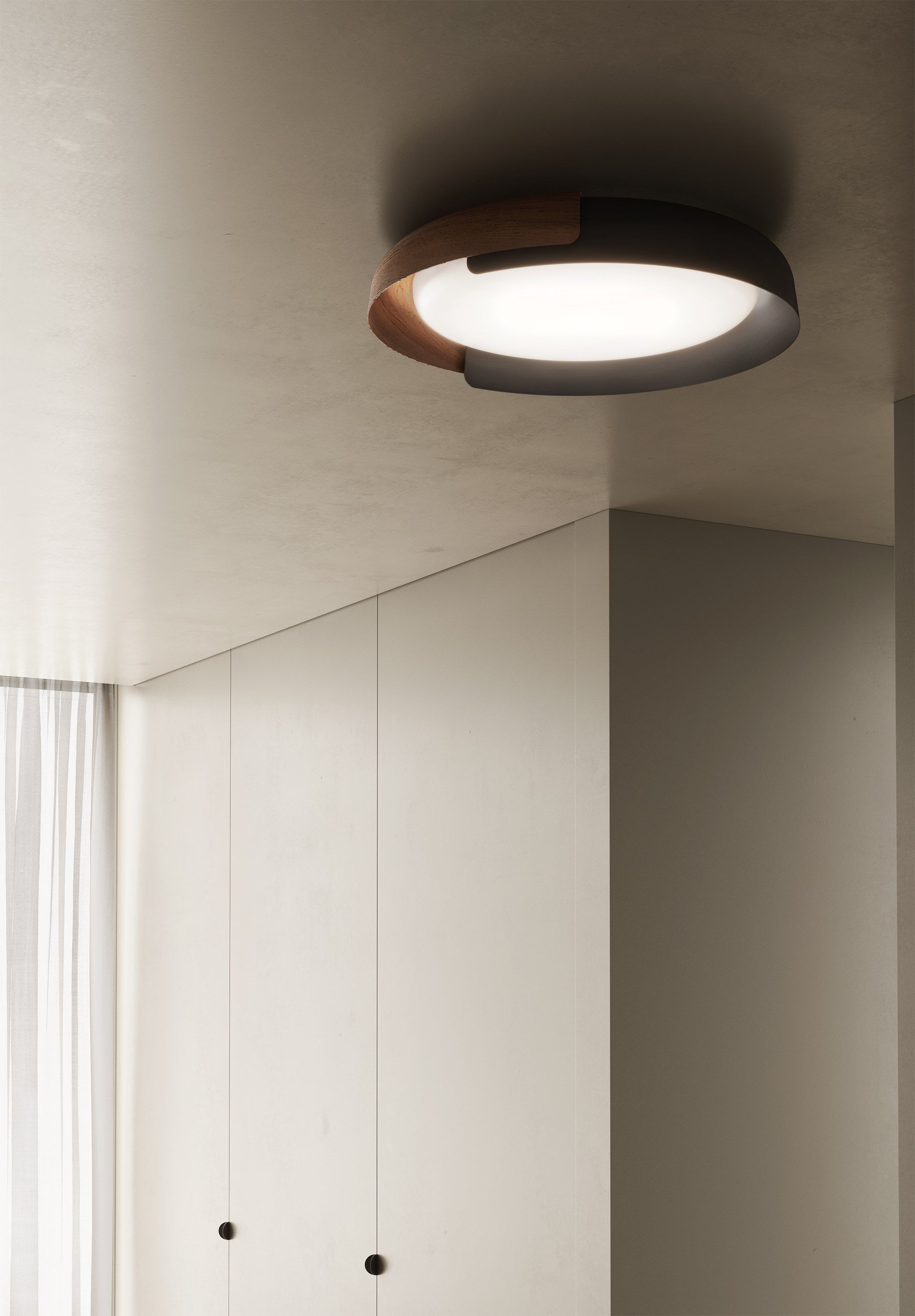 LED ceiling lamp with dimmer DALA By KUNDALINI design Francesca Smiraglia