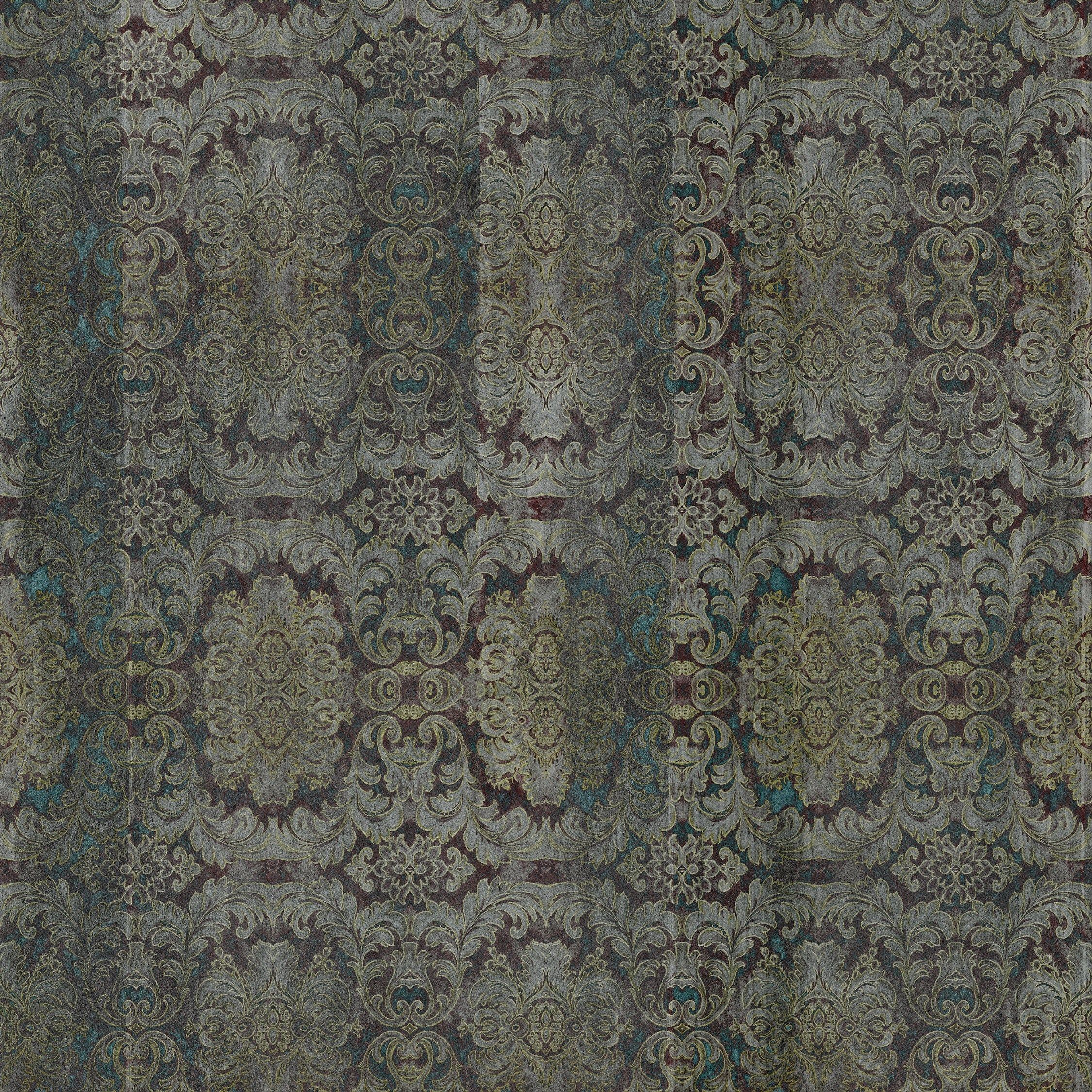 Damask panoramic wallpaper with concrete effect DAMASKED CONCRETE ...