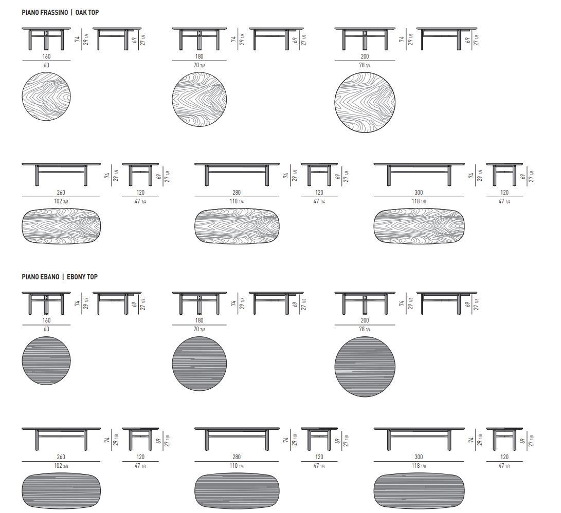 Table DAN By Minotti design Christophe Delcourt