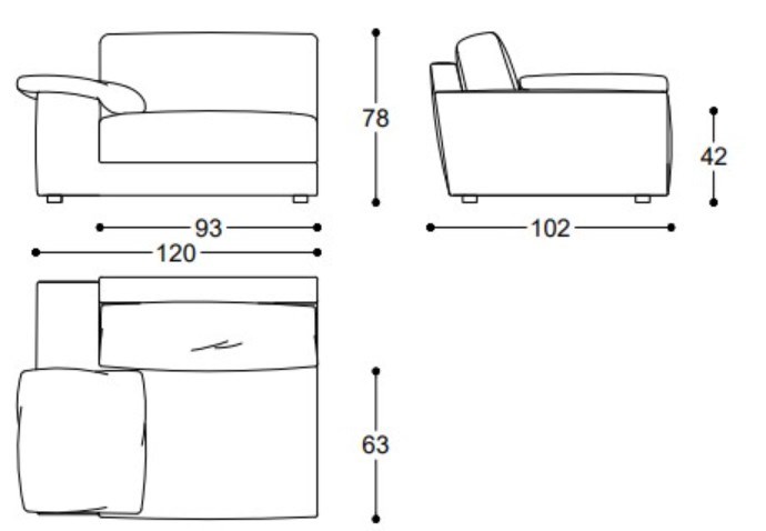 DANTE | Modular sofa Modular sectional fabric sofa By Black Tie ...