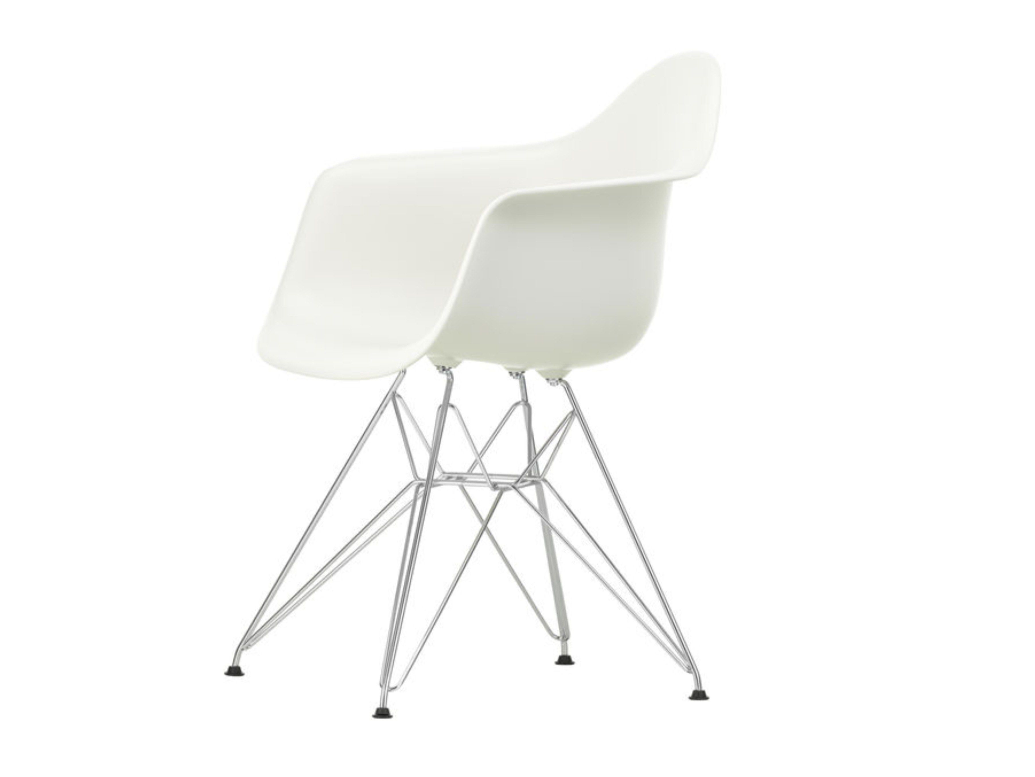 DAR Polypropylene chair with armrests By Vitra | design Charles & Ray Eames