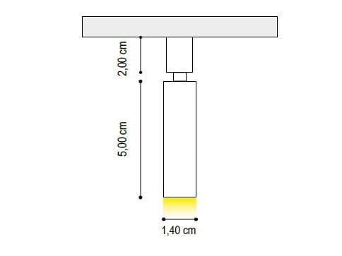 DAVINCI LED powder coated aluminium ceiling lamp By Design Luce ...