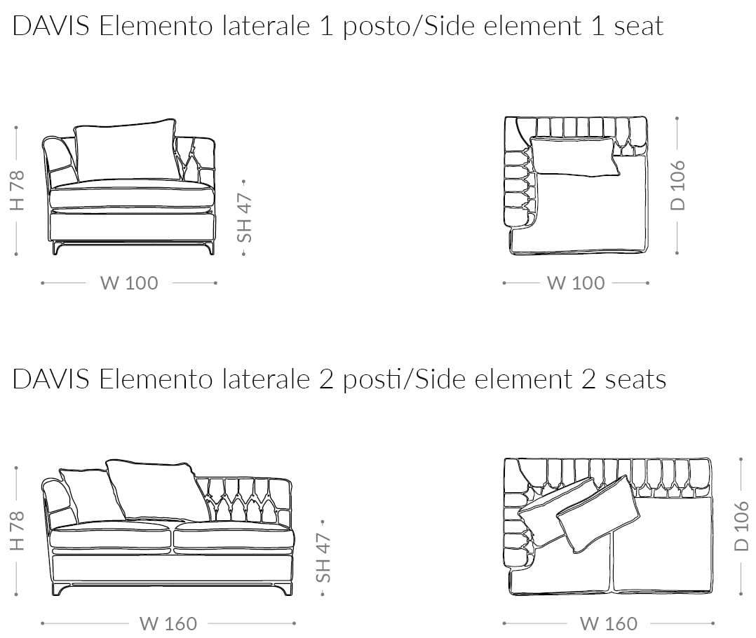 DAVIS Sectional leather sofa By BRUNO ZAMPA