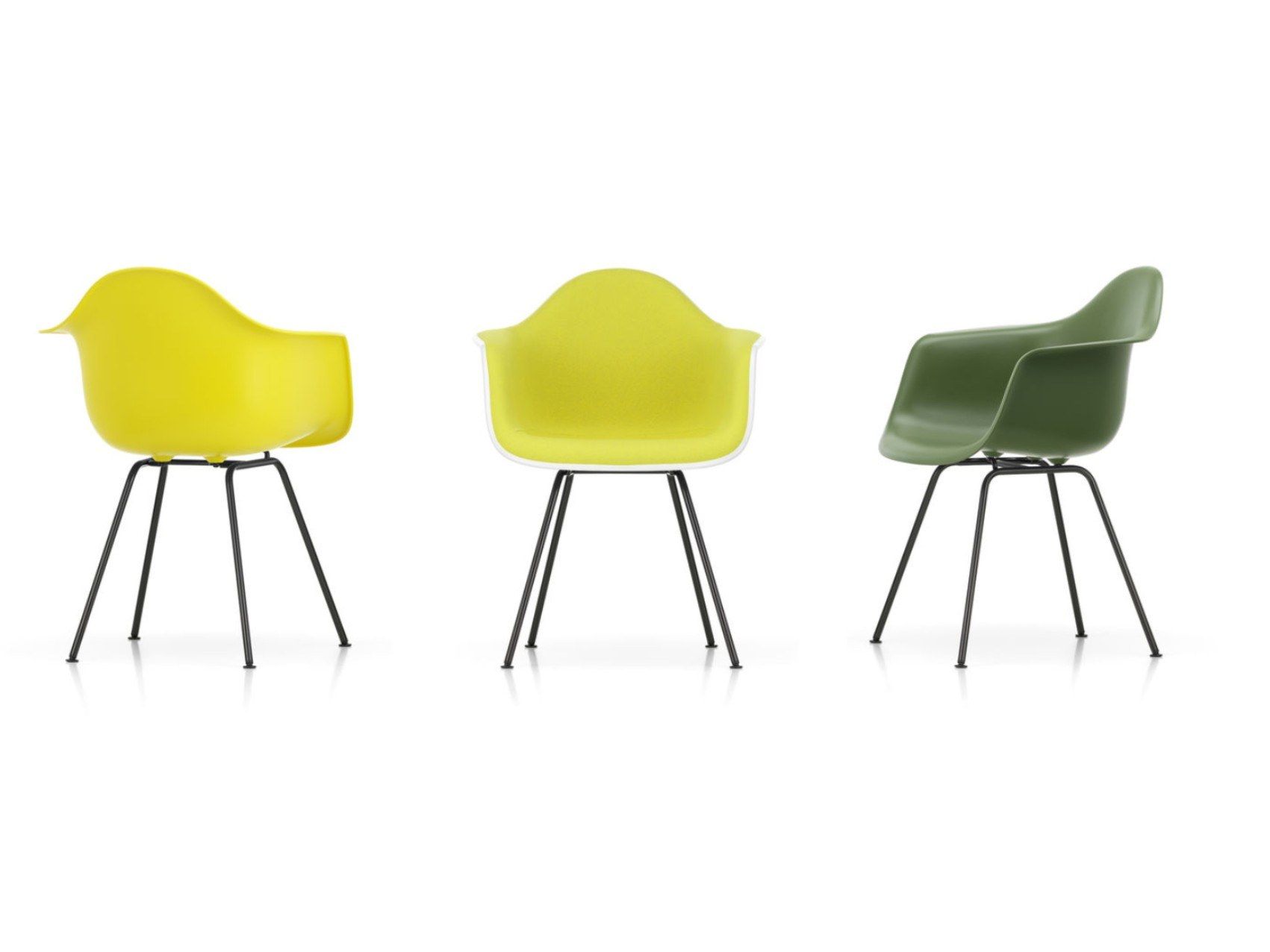 DAX Polypropylene chair with integrated cushion By Vitra | design ...