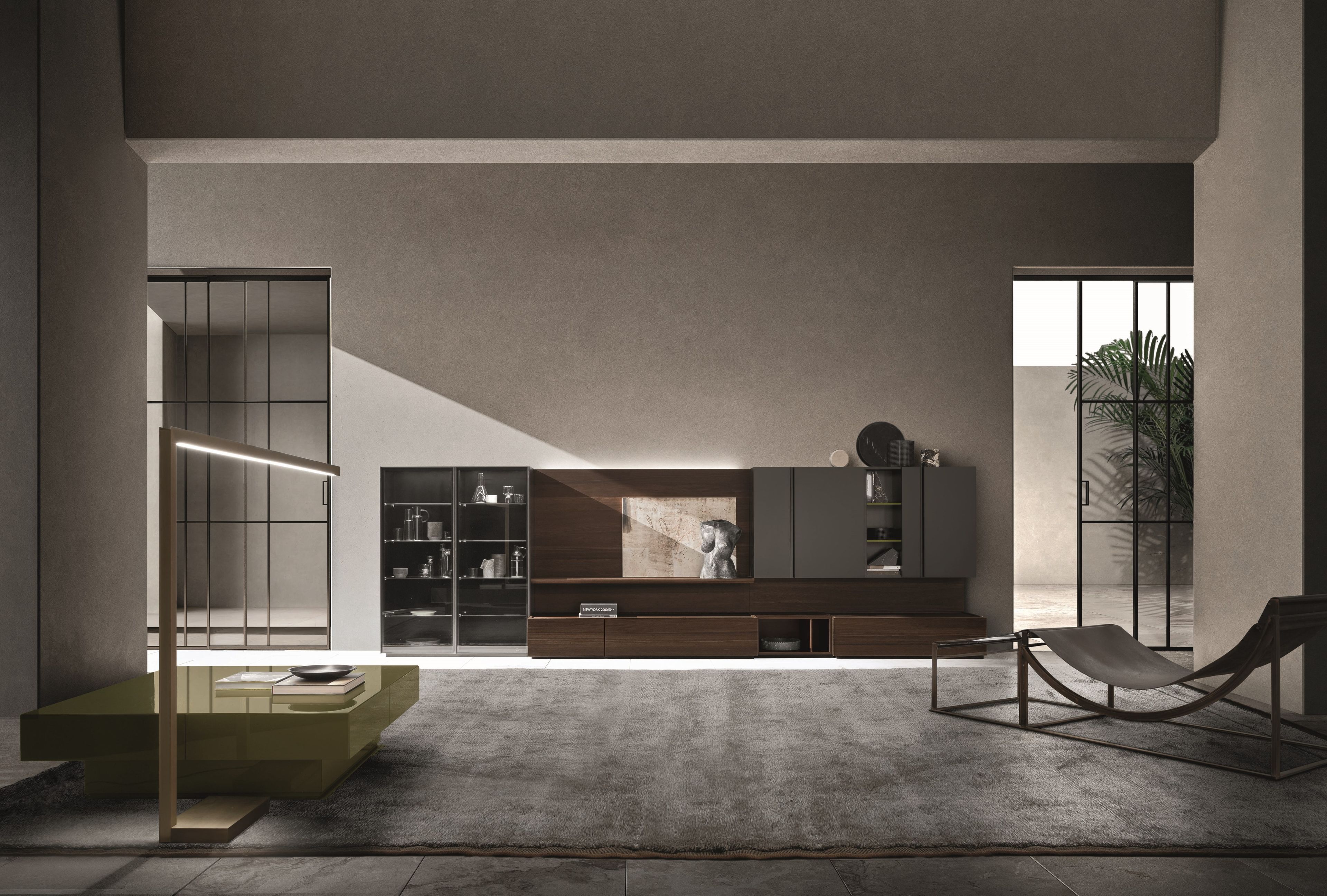 Oak TV wall system DAY MOOVE | Composition M102 Day Moove Collection By ...