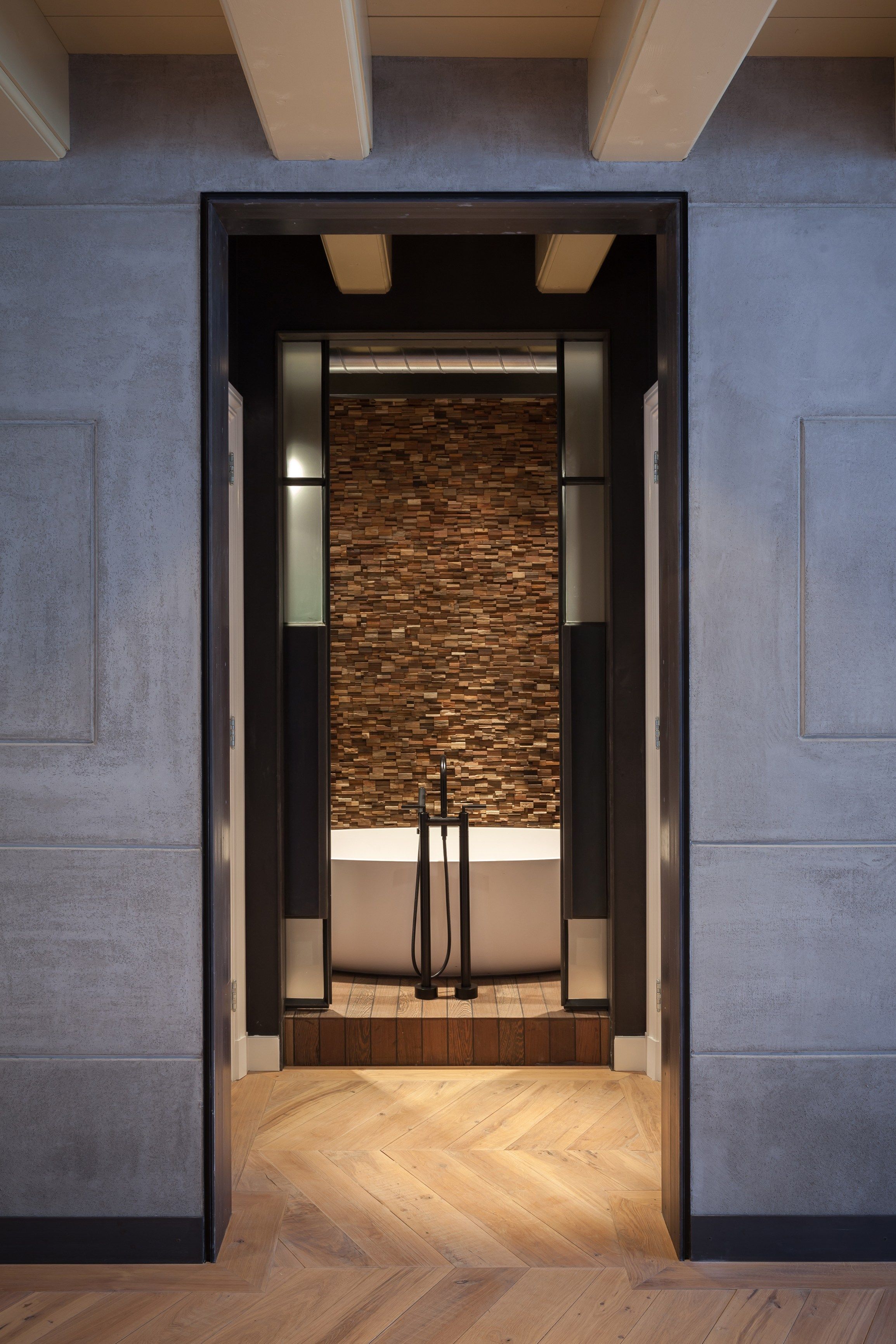 Indoor wooden 3D Wall Cladding DAYS By Wonderwall Studios