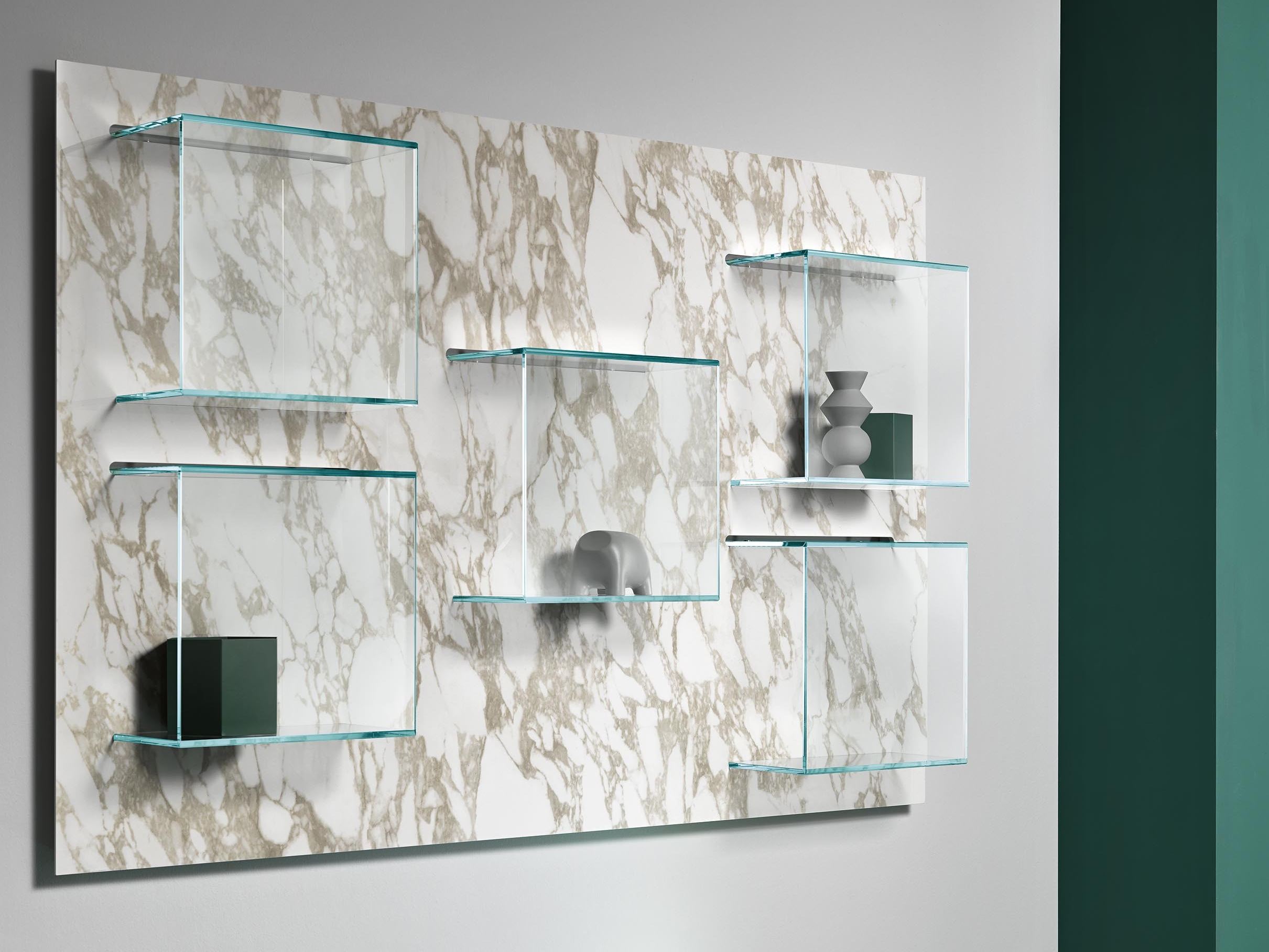 Wall-mounted ceramic bookcase DAZIBAO CERAMIC By Tonelli Design design ...