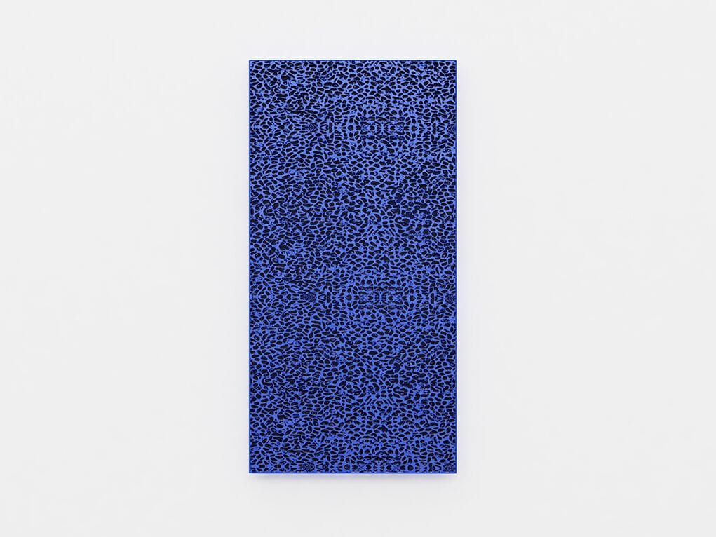 BLUE WALL PANEL 100X50 BASE Metal Decorative panel By DBE.FURNITURE