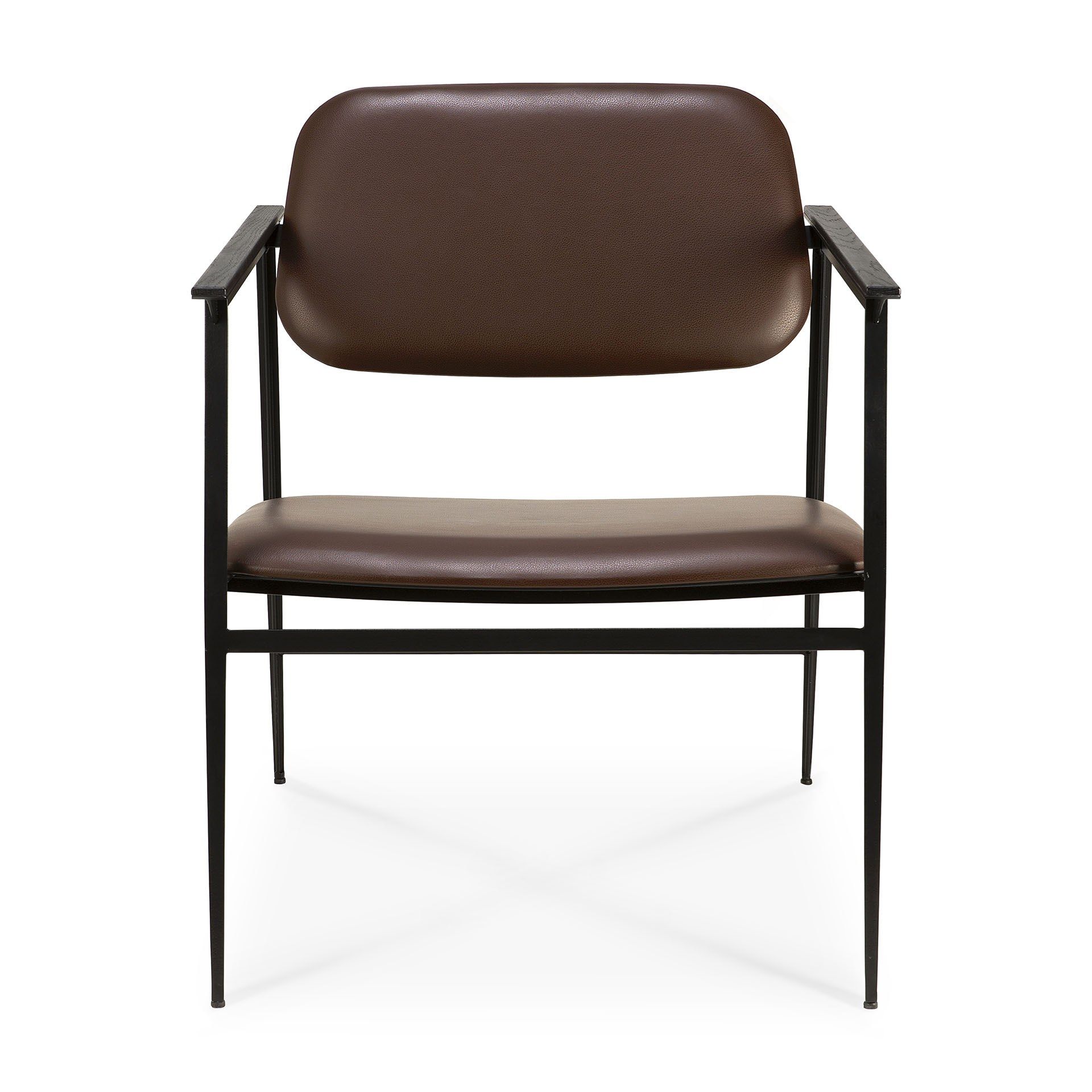 DC | Leather easy chair By Ethnicraft design Djordje Cukanovic