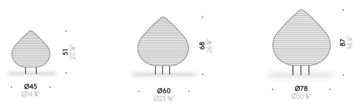 DROP PAPER Floor lamp By DE PADOVA